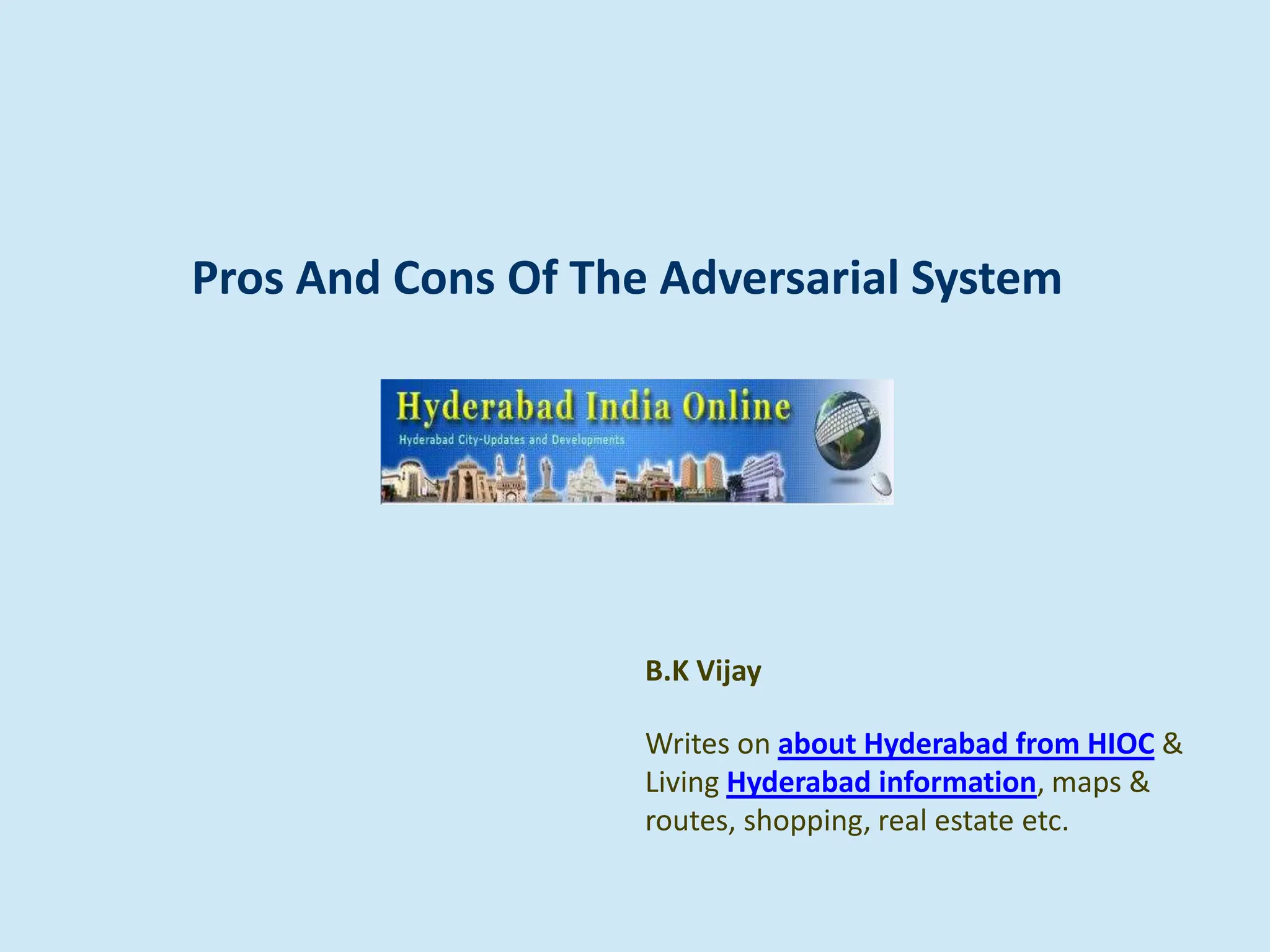 Pros And Cons Of The Adversarial System | PPTX
