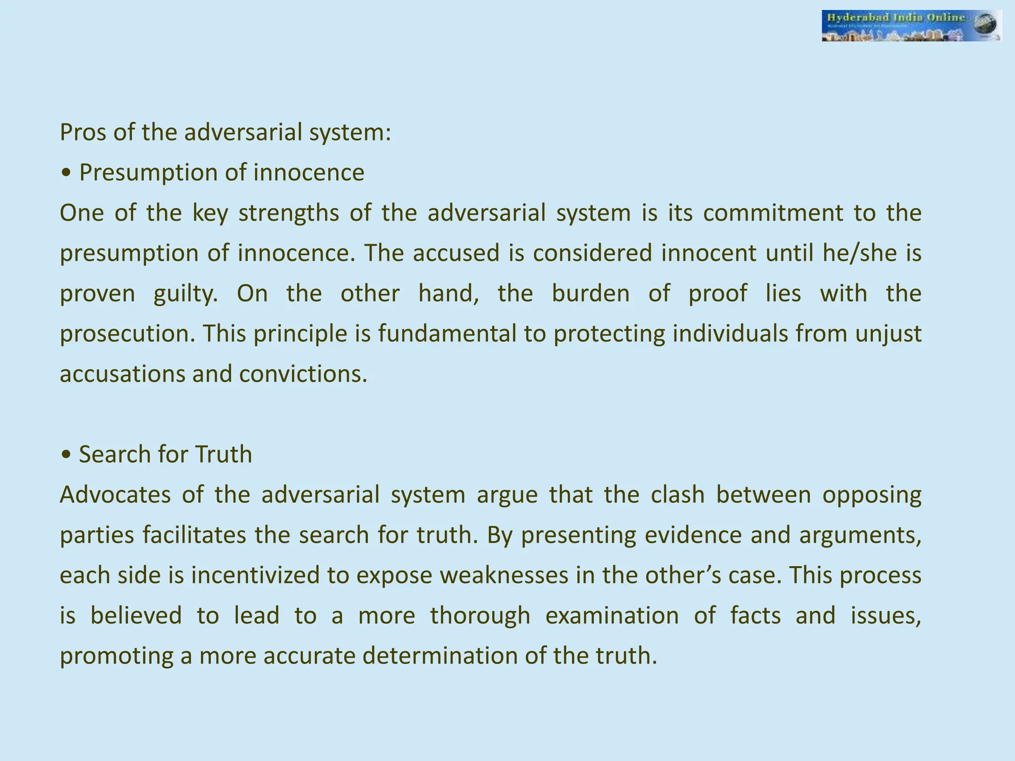 Pros And Cons Of The Adversarial System | PPTX