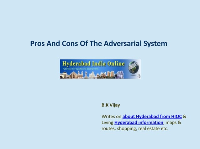 Pros And Cons Of The Adversarial System | PPTX | Legal Services ...