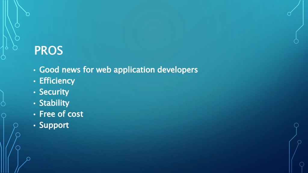 Pros and cons of using framework