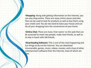 Pros and cons of using internet | PPTX