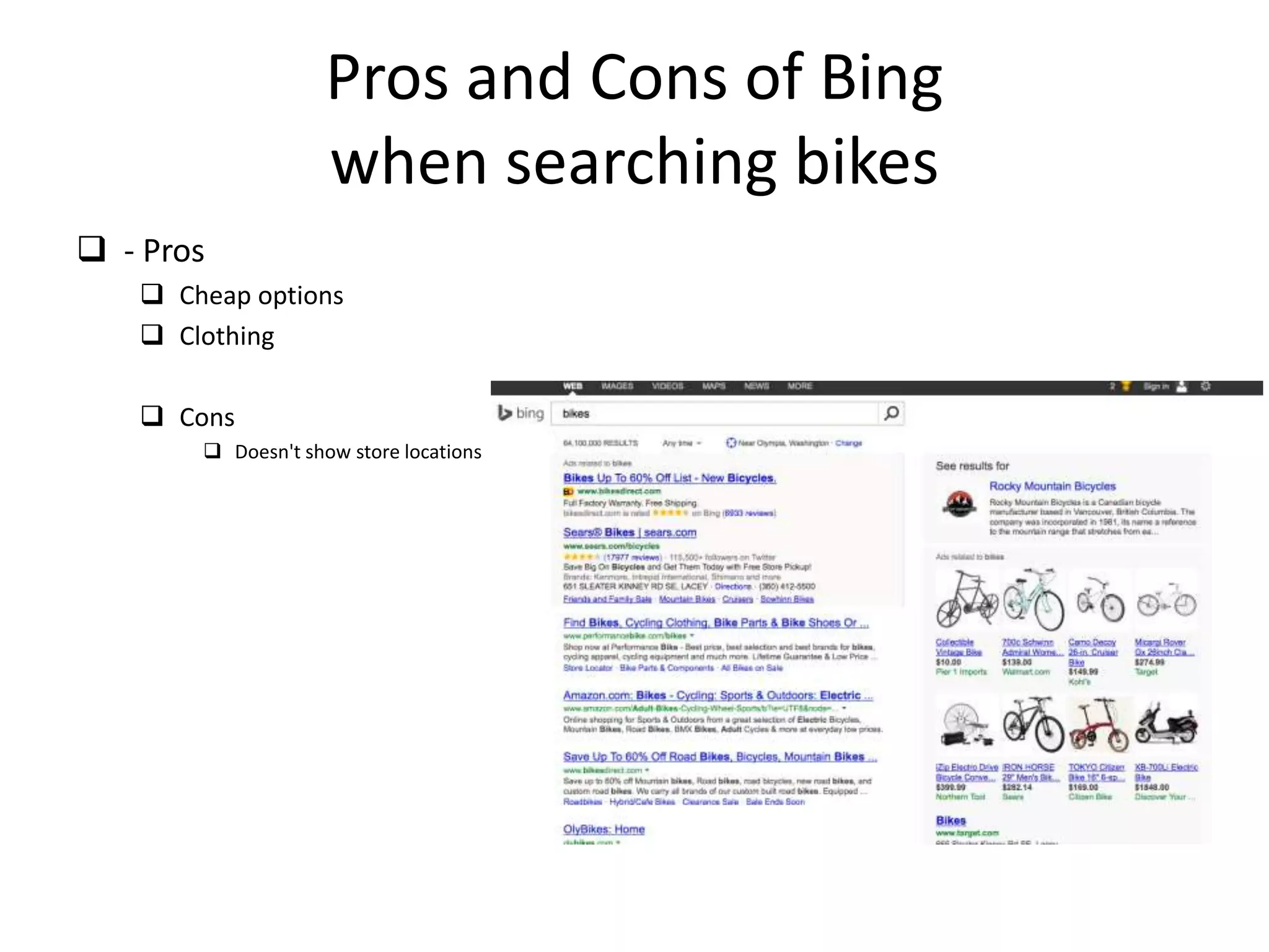Pros and cons of various search engines | PPTX