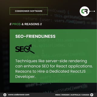 Pros and Reasons to Hire a Dedicated React Js Developer | PDF