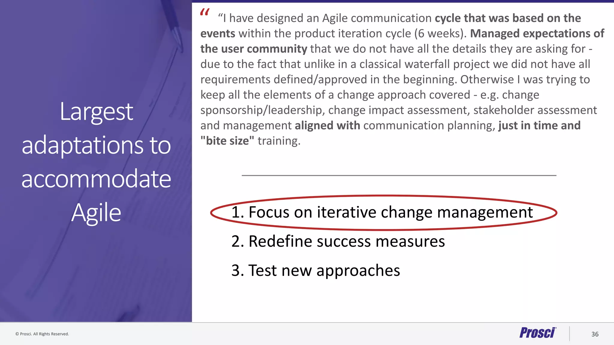 "At the Intersection of Agile and Change Management" - ACMP USA | PDF