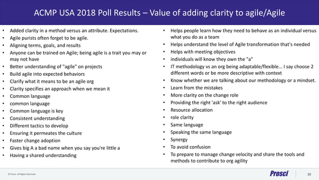 "At the Intersection of Agile and Change Management" - ACMP USA | PDF ...