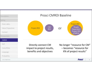 Prosci Defining the Value of Change Management - Webinar Overview | PDF