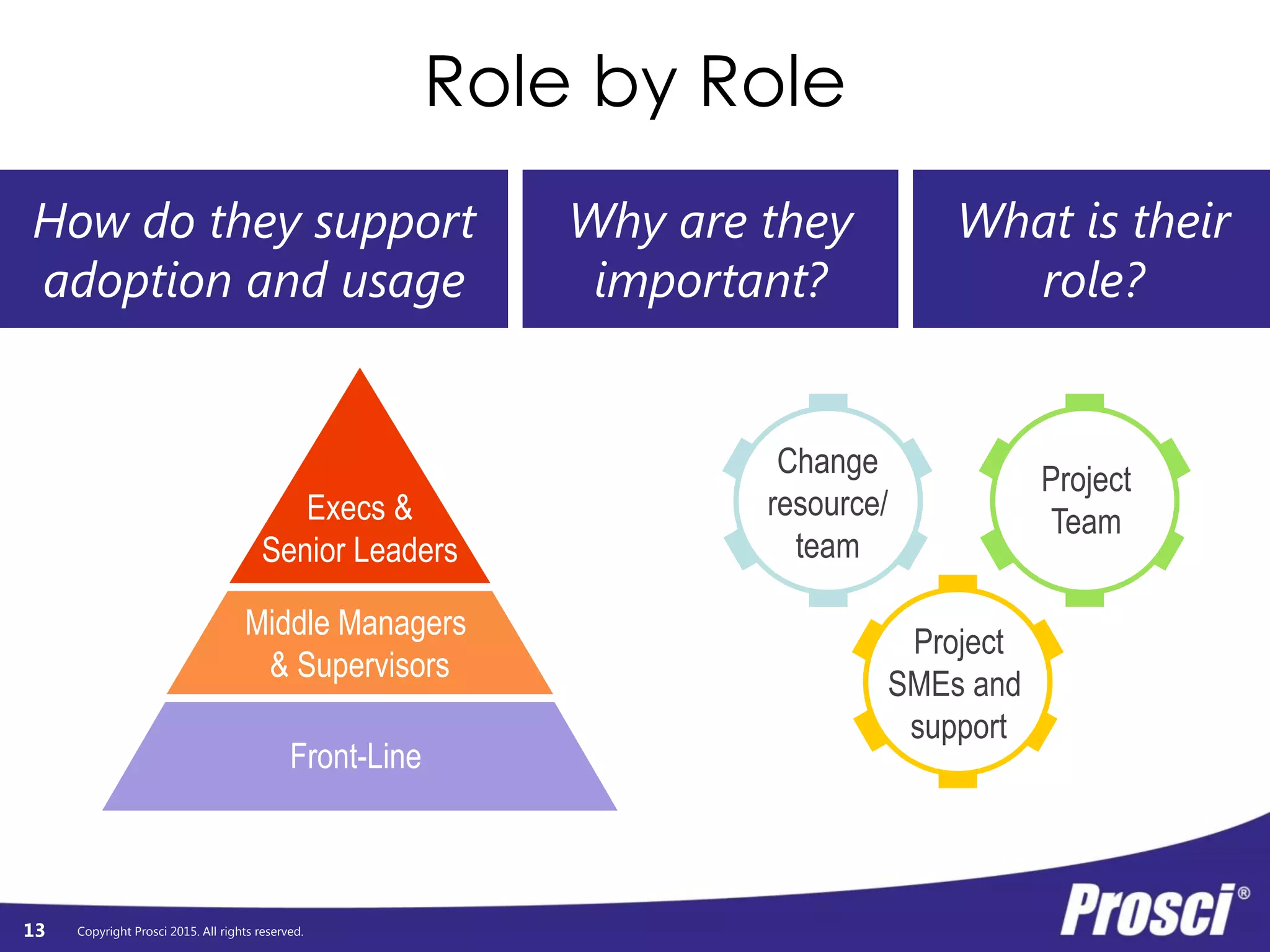 Prosci Roles in Change Management | PDF