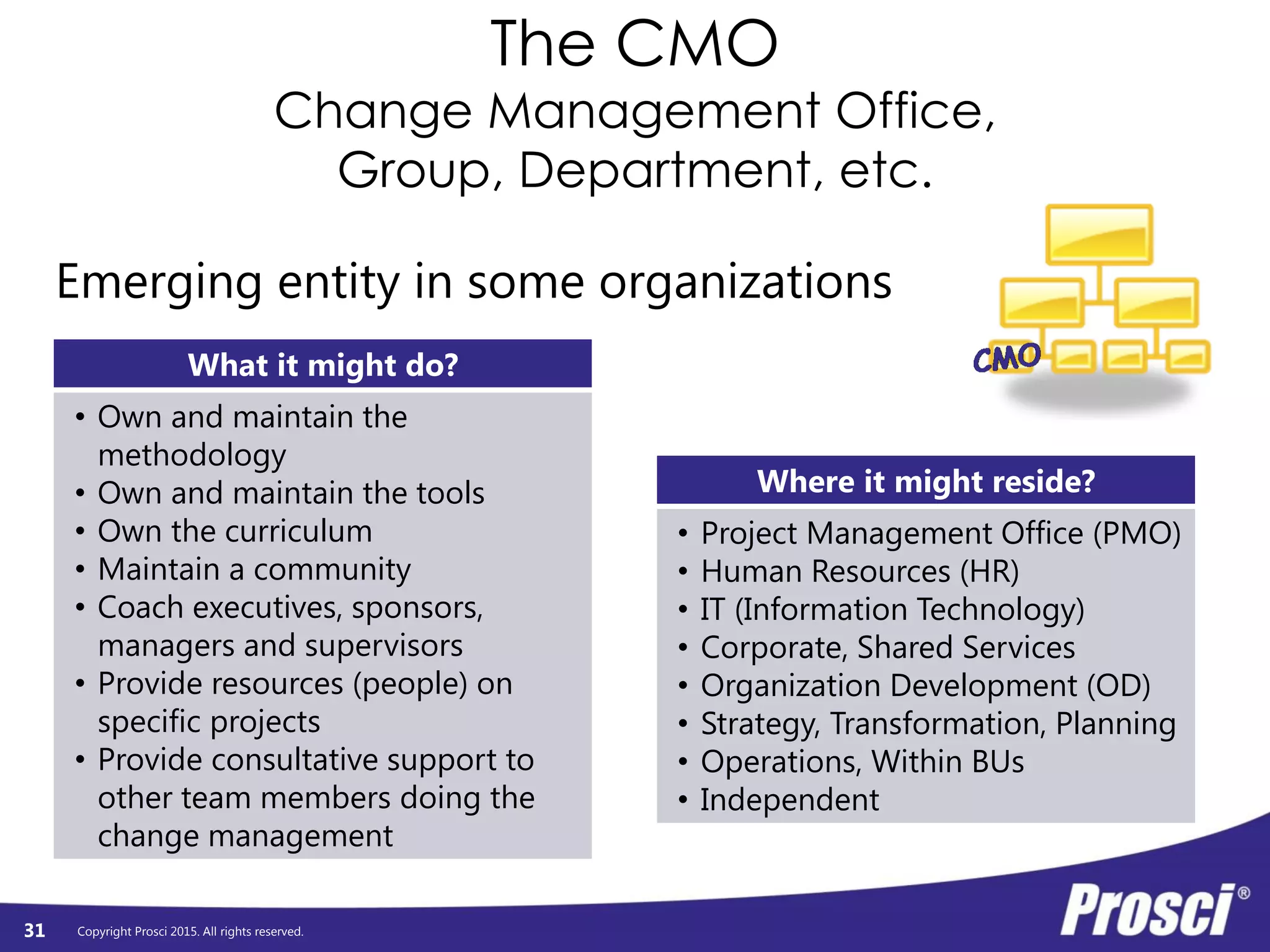 Prosci Roles in Change Management | PDF