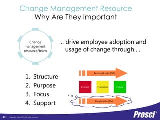 Prosci Roles in Change Management | PDF