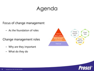 Prosci Roles in Change Management | PDF