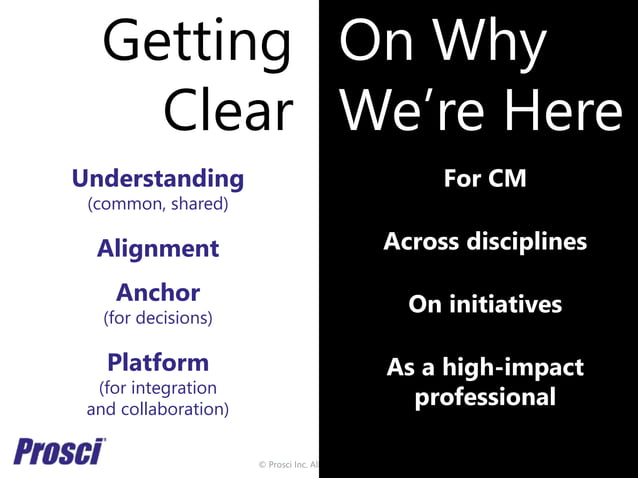 Getting Clear on Why We're Here | PPT