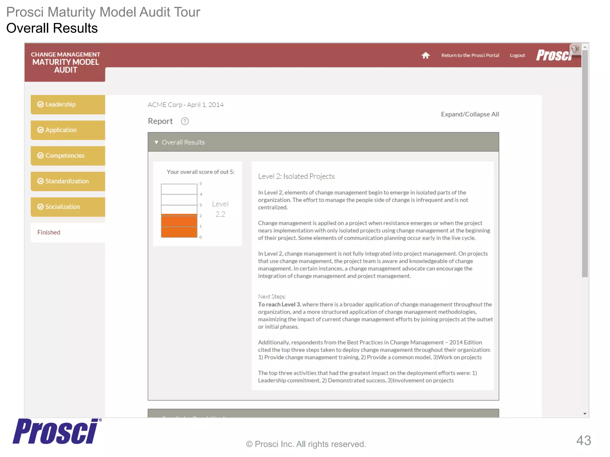Prosci Webinar: Auditing Change Management Maturity | PDF