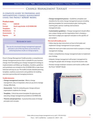 Prosci change series | PDF