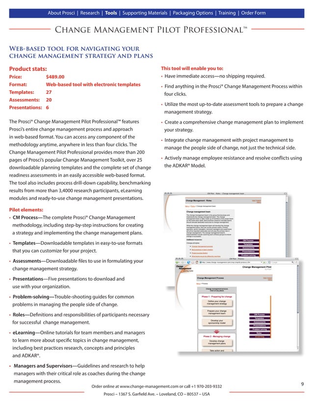 Prosci change series | PDF