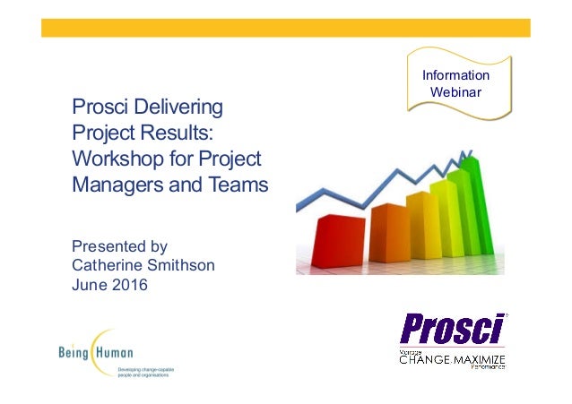 Prosci Change Management Workshop for Project Managers Info Webinar