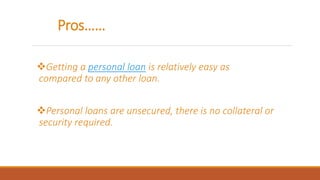 Personal Loan | PPTX