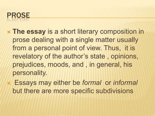 Prose | PPTX
