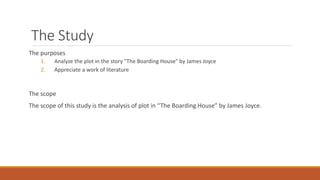 Plot Analysis of "The Boarding House" by James Joyce | PPT