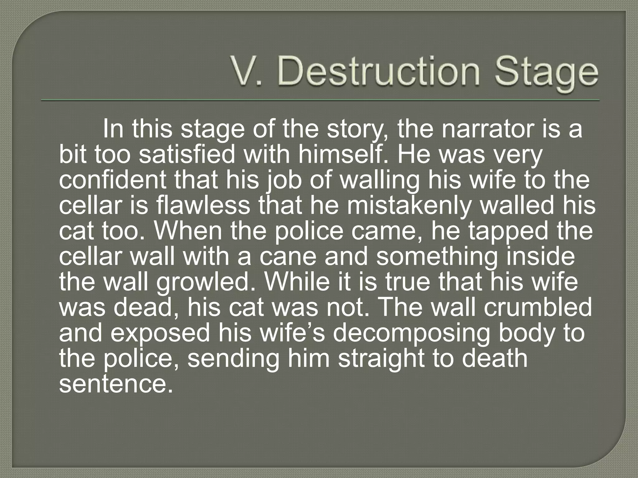 Plot Analysis in "The Black Cat" by Edgar Allan Poe | PPTX