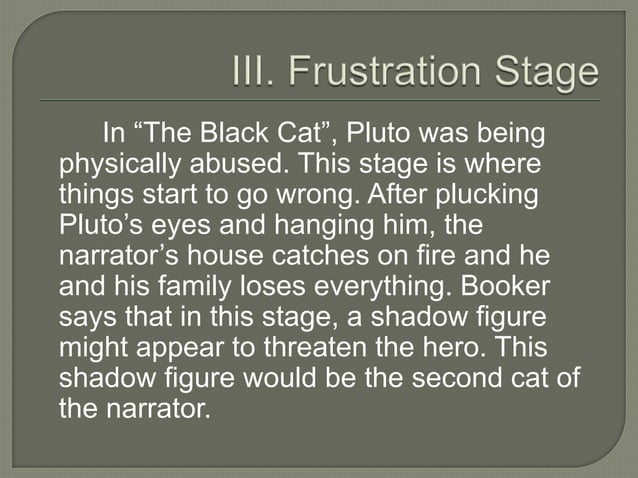 Plot Analysis in "The Black Cat" by Edgar Allan Poe | PPTX | Cats | Pets