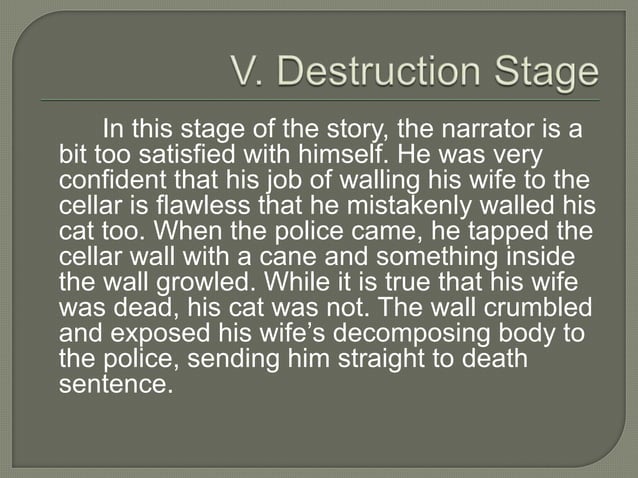 Plot Analysis in "The Black Cat" by Edgar Allan Poe | PPTX | Cats | Pets