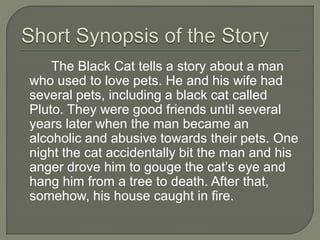 Plot Analysis in "The Black Cat" by Edgar Allan Poe | PPTX