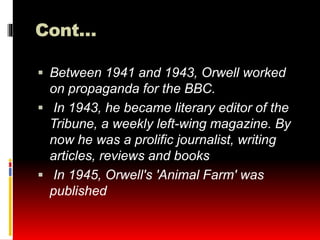 George Orwell | PPTX