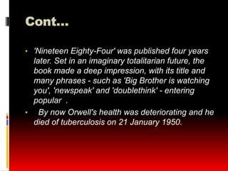 George Orwell | PPTX