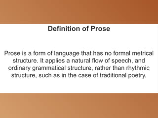 Various types of prose in English Language.pptx