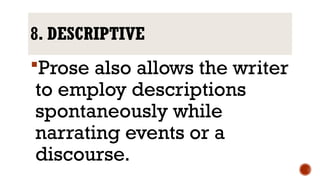 PROSE_Poetry_English Lesson_Characteristics.pptx