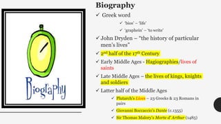 Prose biography | PPTX