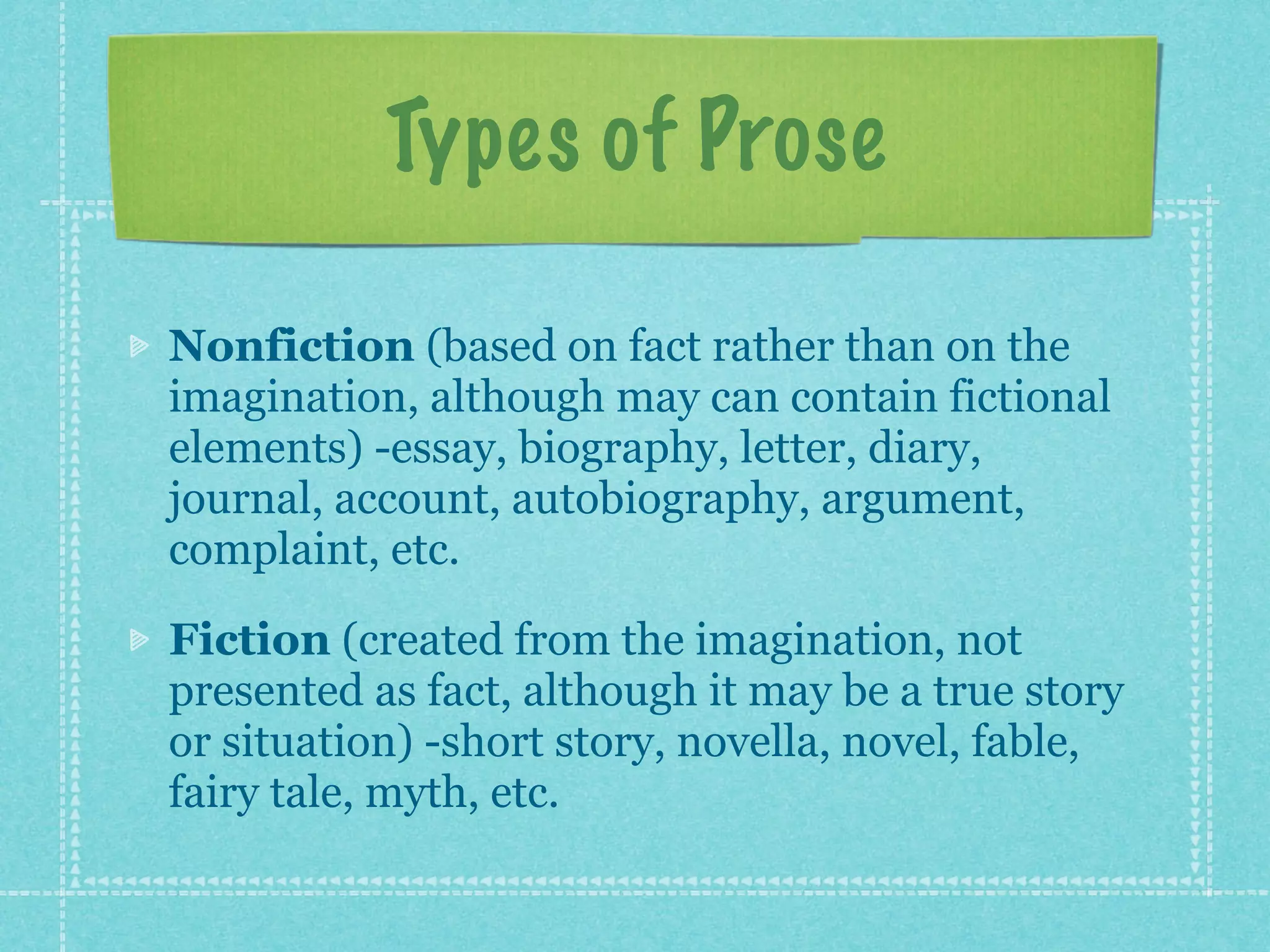 Prose PPT | KEY