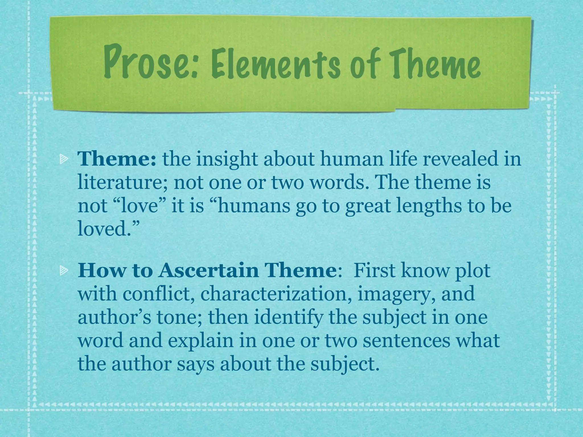 Prose PPT | KEY