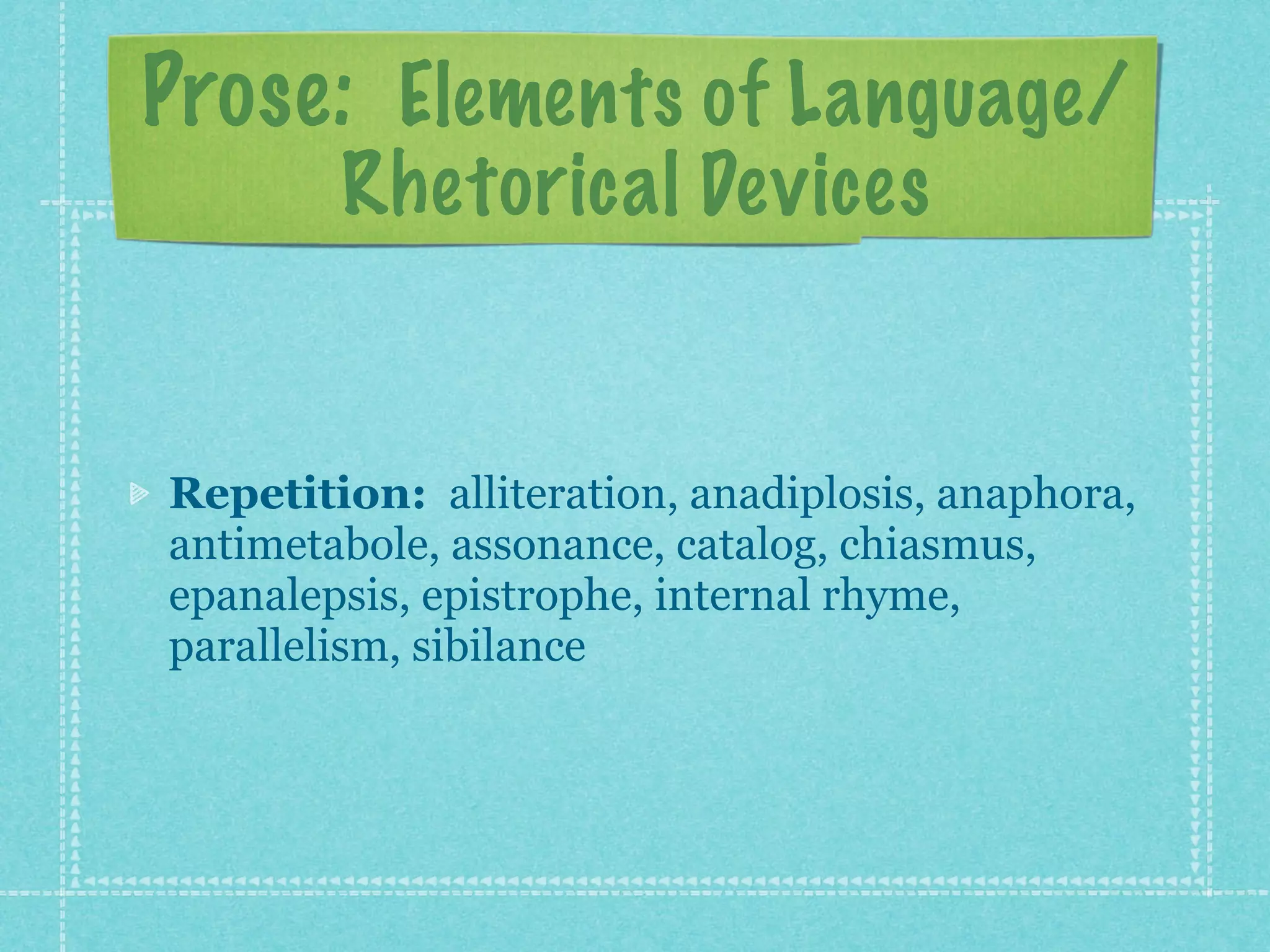 Prose PPT | KEY