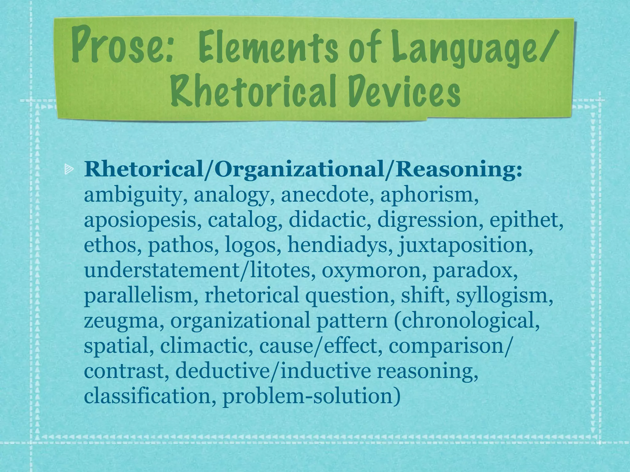Prose PPT | KEY