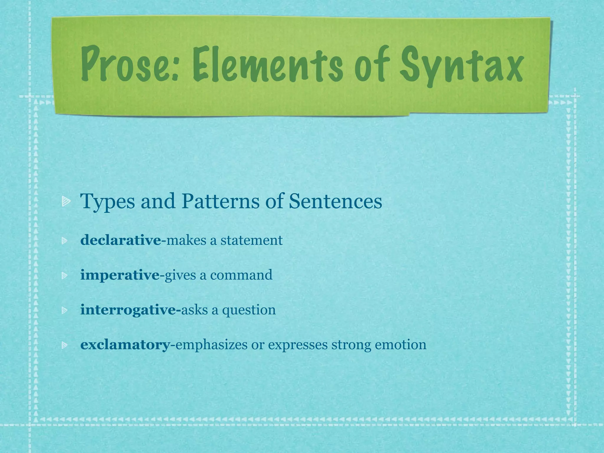 Prose PPT | KEY