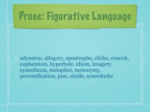 Prose PPT | KEY | Fiction | Books and Literature