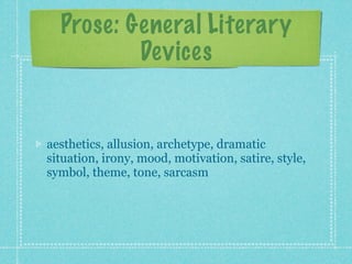 Prose PPT | KEY