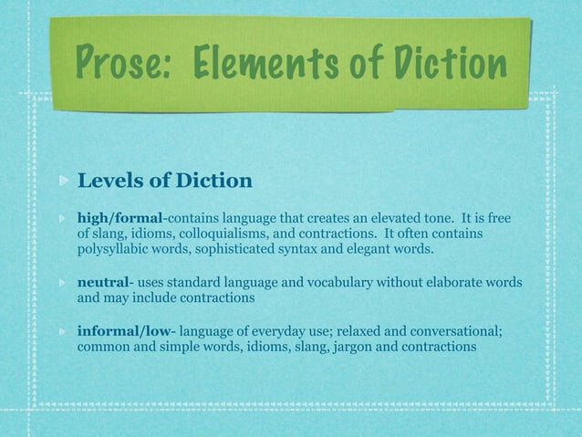 Prose PPT | KEY | Fiction | Books and Literature