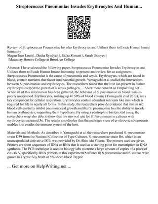 Prose Analysis Example. Literary Analysi | PDF