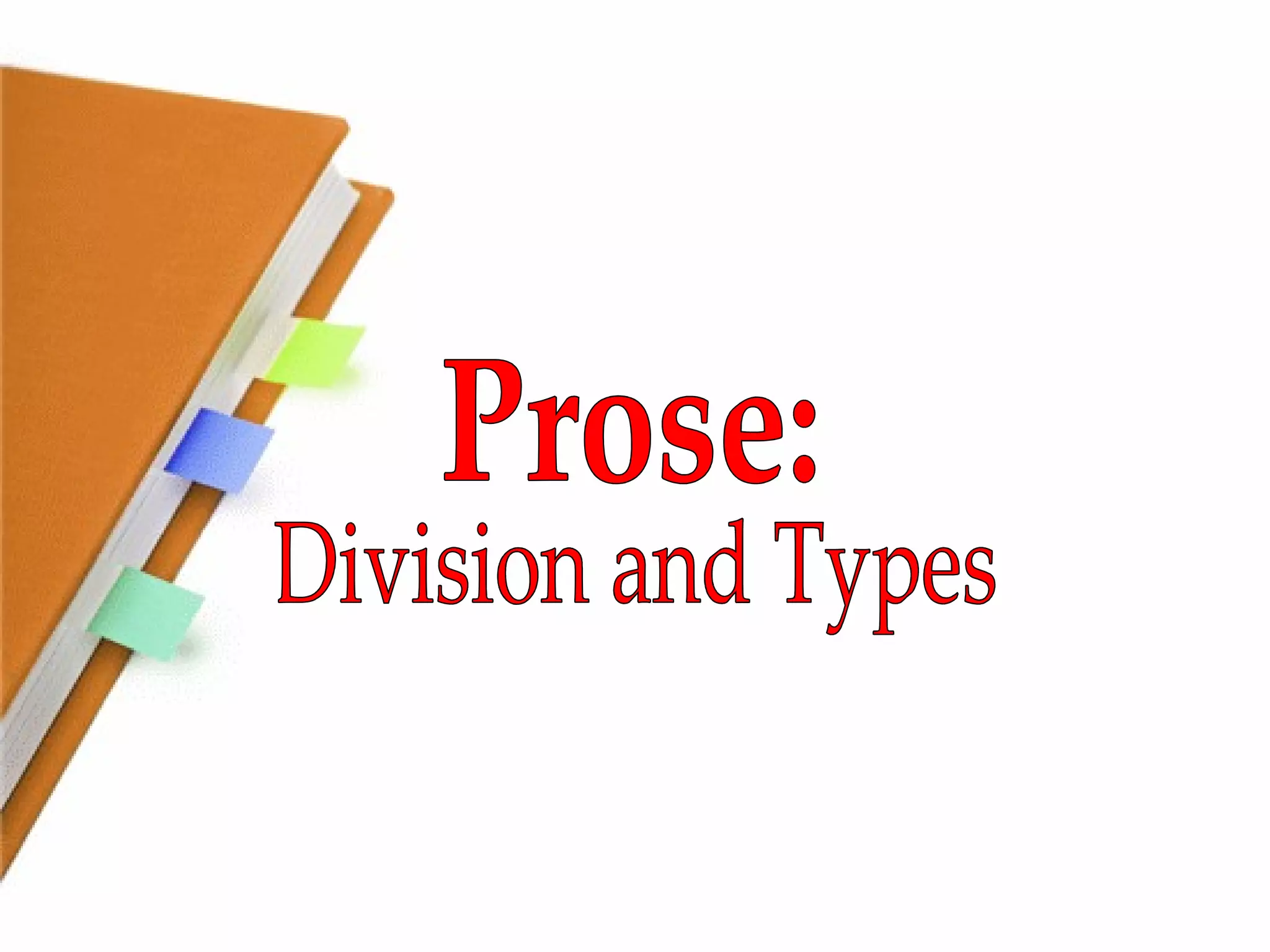 Prose and poetry | PPT