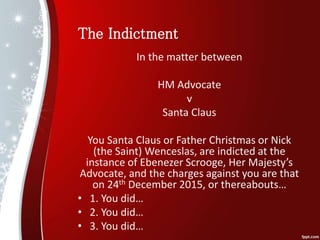 Prosecuting Santa Claus - seminar fun for law students | PPT