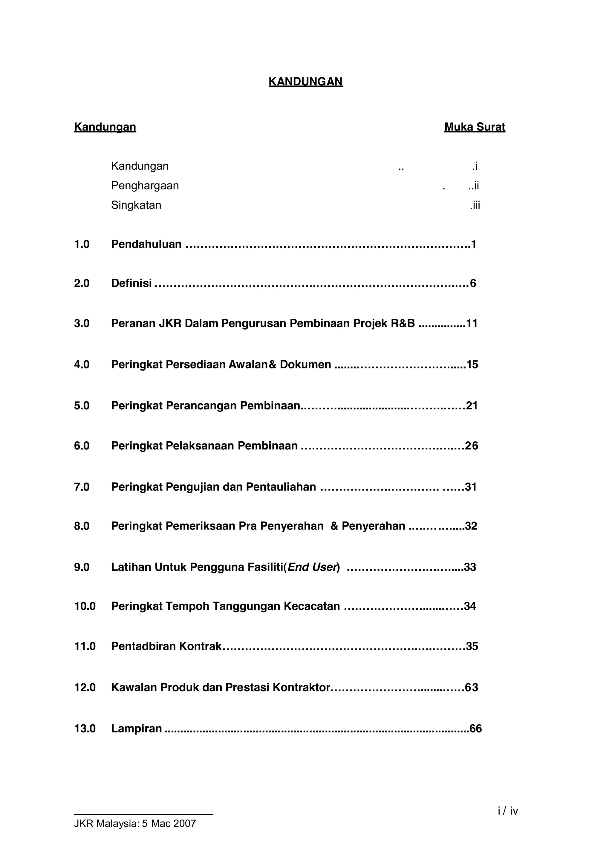 Prosedur jkr-reka-dan-bina | PDF