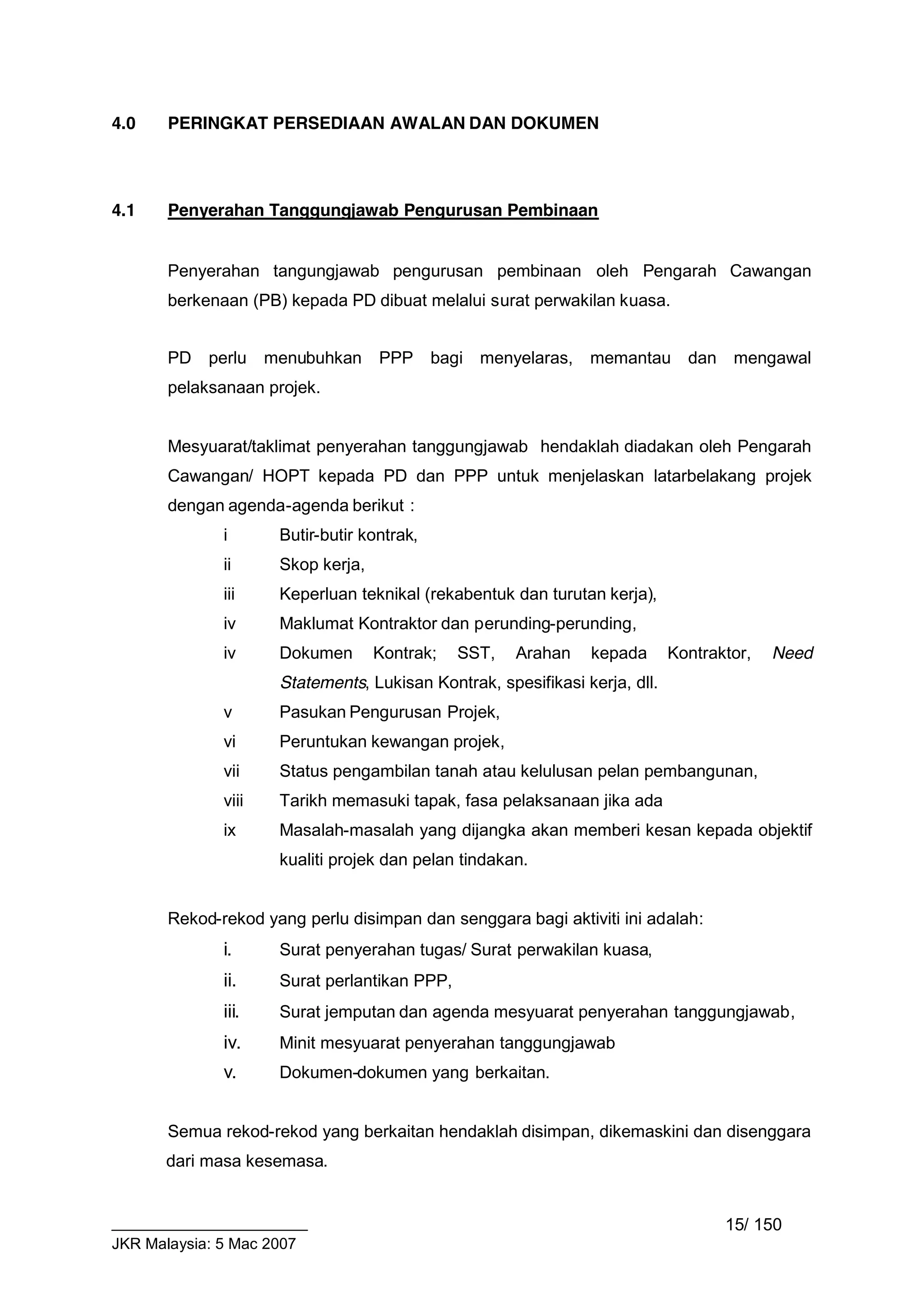 Prosedur jkr-reka-dan-bina | PDF
