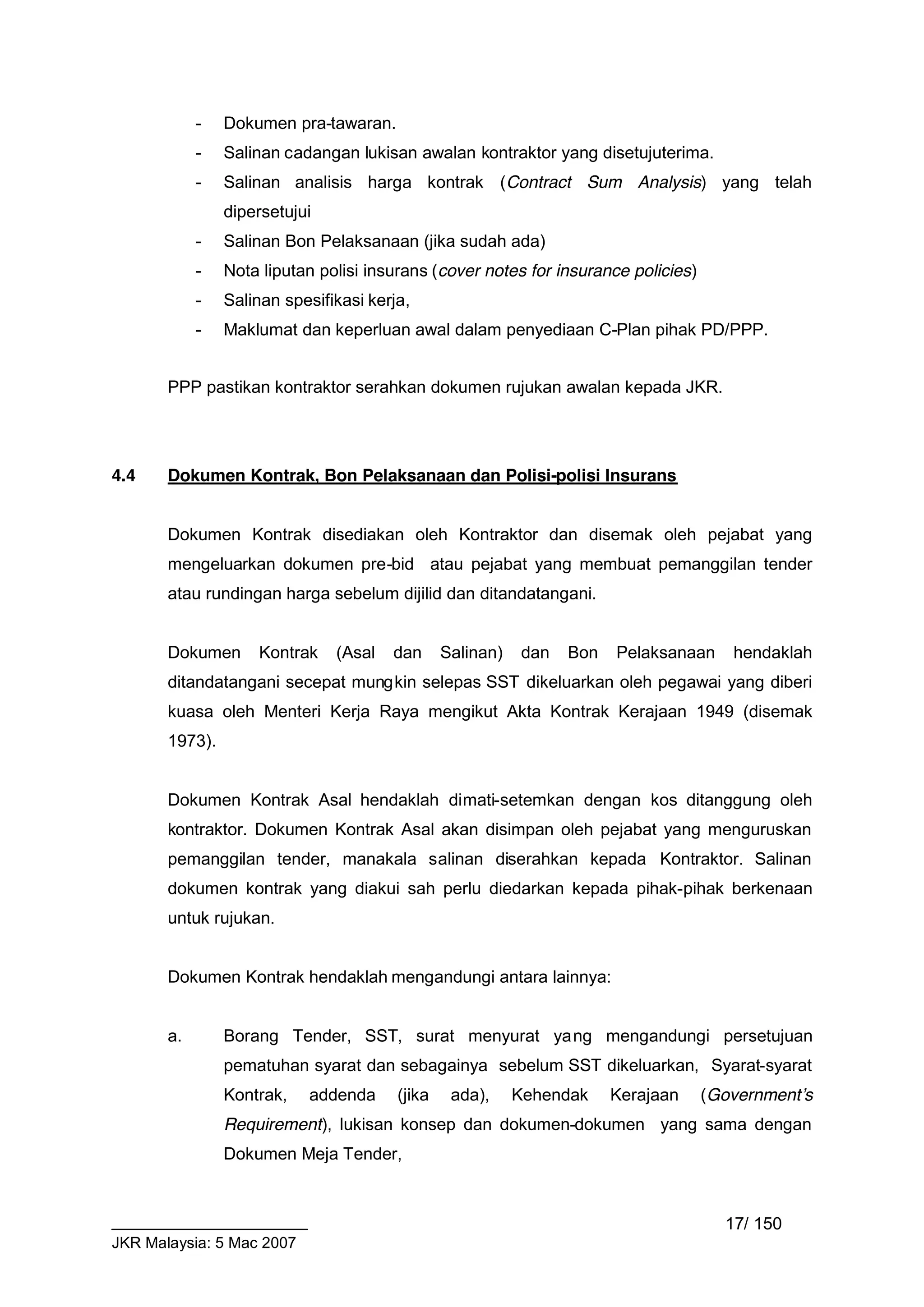 Prosedur jkr-reka-dan-bina | PDF