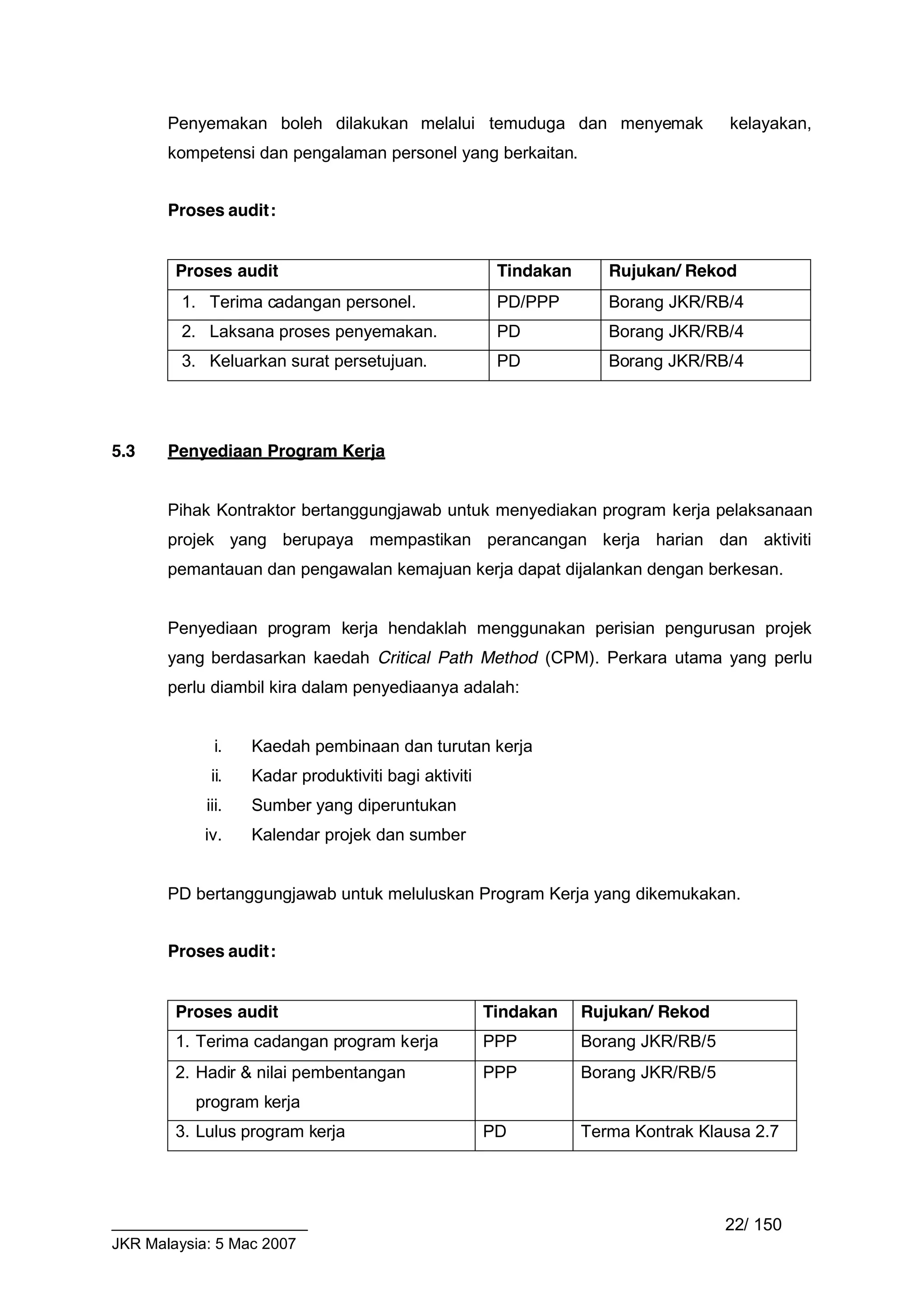 Prosedur jkr-reka-dan-bina | PDF