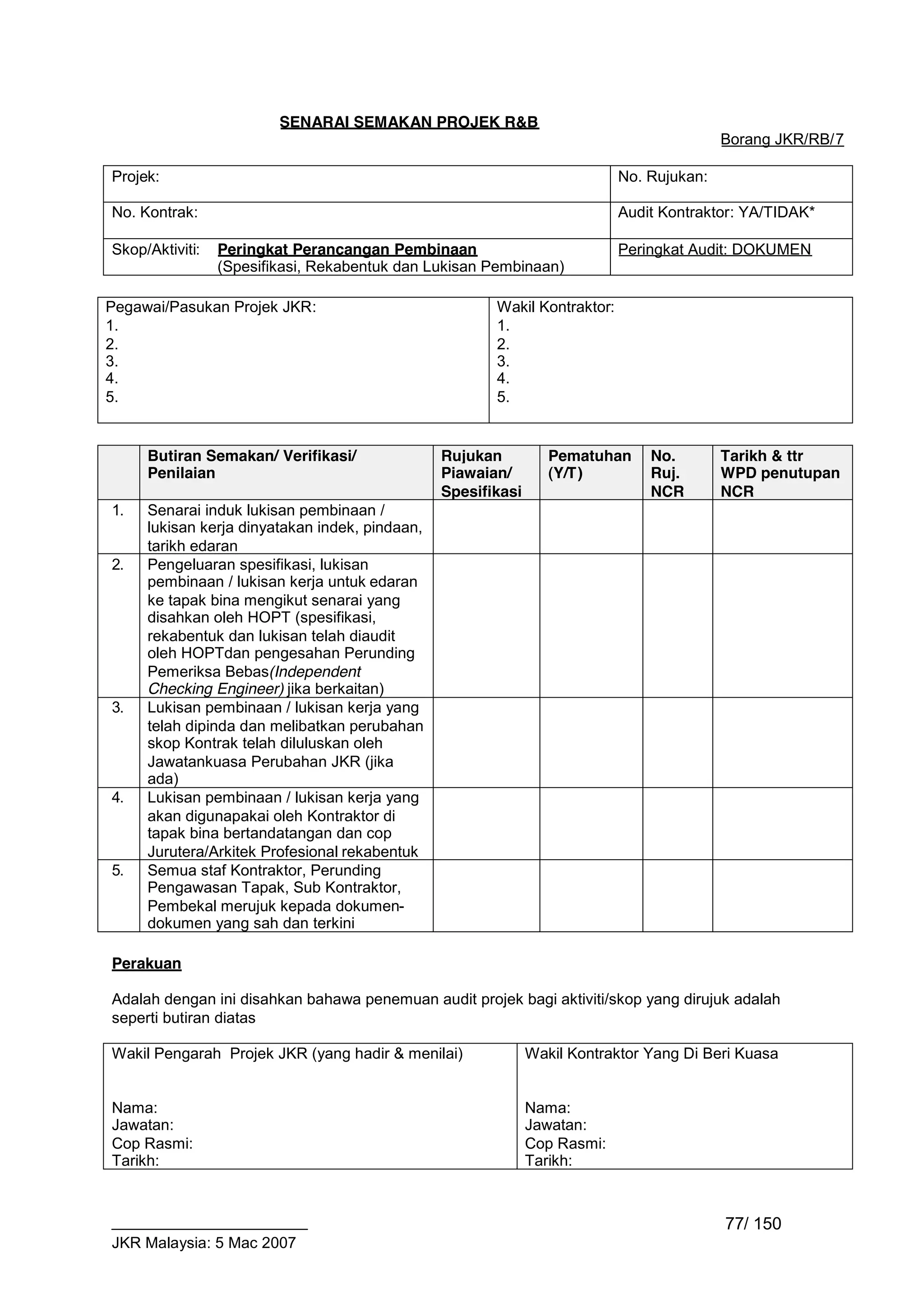 Prosedur jkr-reka-dan-bina | PDF