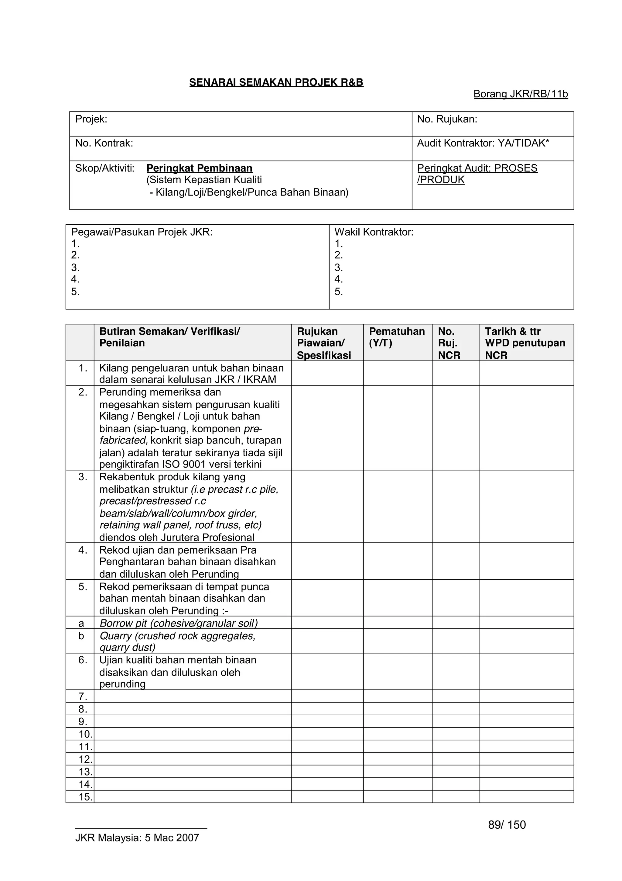 Prosedur jkr-reka-dan-bina | PDF