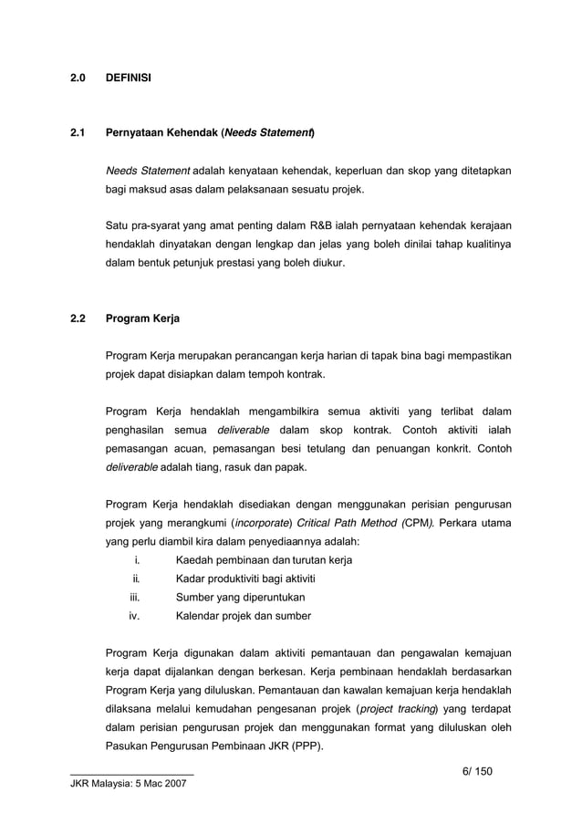 Prosedur jkr-reka-dan-bina | PDF