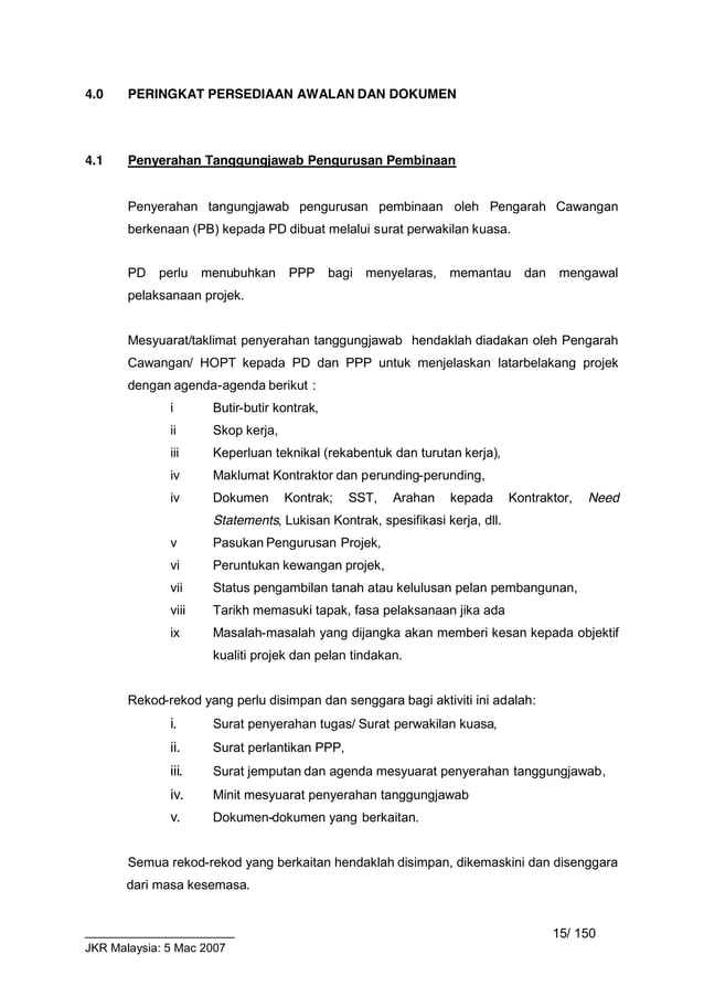 Prosedur jkr-reka-dan-bina | PDF